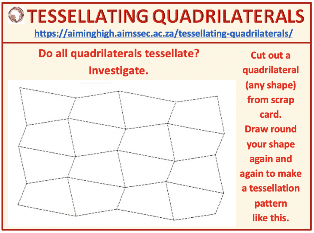 76.Tessellating quadrilaterals | Aiming High Teacher NetworkAiming High ...