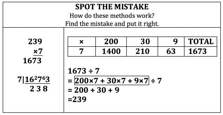 Spot the Mistakes Puzzles | Aiming High Teacher Network